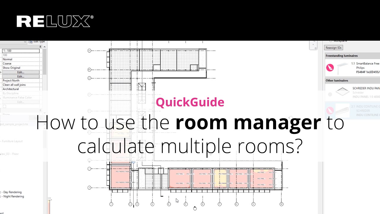 ReluxCAD for Revit | QuickGuide | How to use the room manager to ...