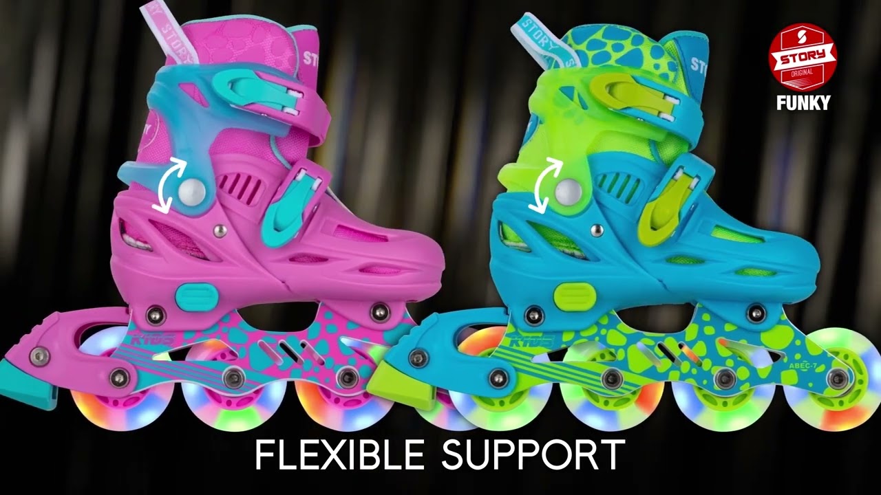 Story Funky Kids Inline Skates - YouTube