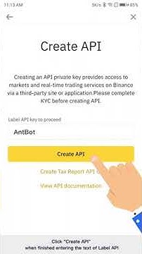 How to Binding API Tutorial to Binance! Antbot - YouTube