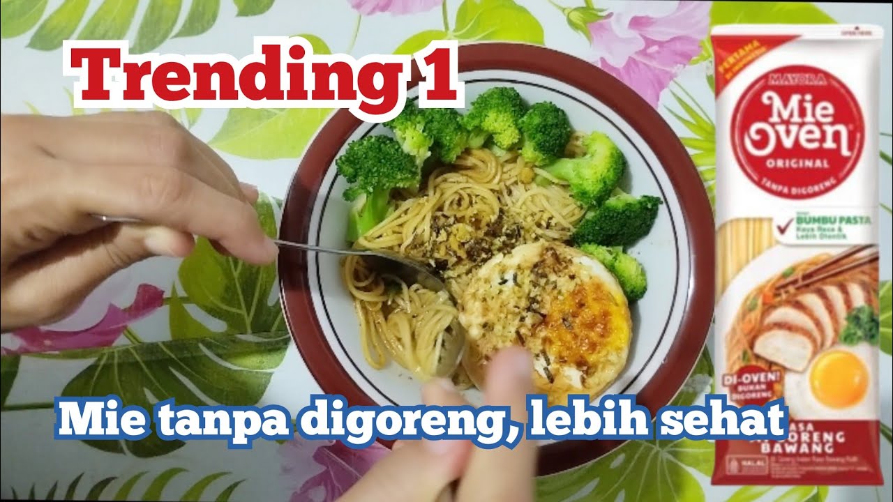 Review mie oven mayora - mie goreng Rasa ayam bawang - YouTube