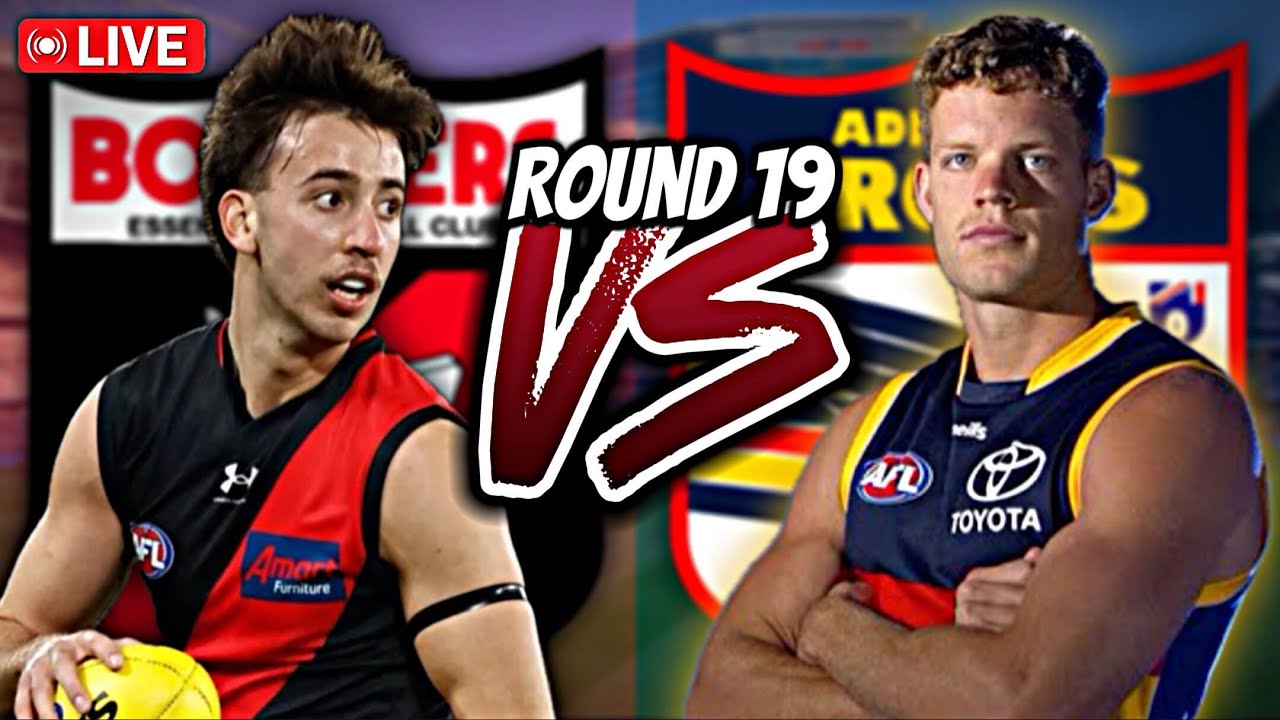 AFL | Essendon Bombers vs Adelaide Crows (Round 19) - YouTube