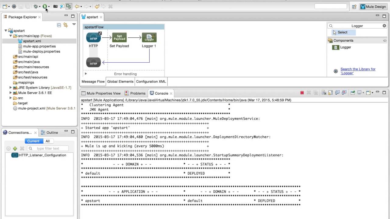 43 Running, testing and debugging Mule app building blocks - YouTube