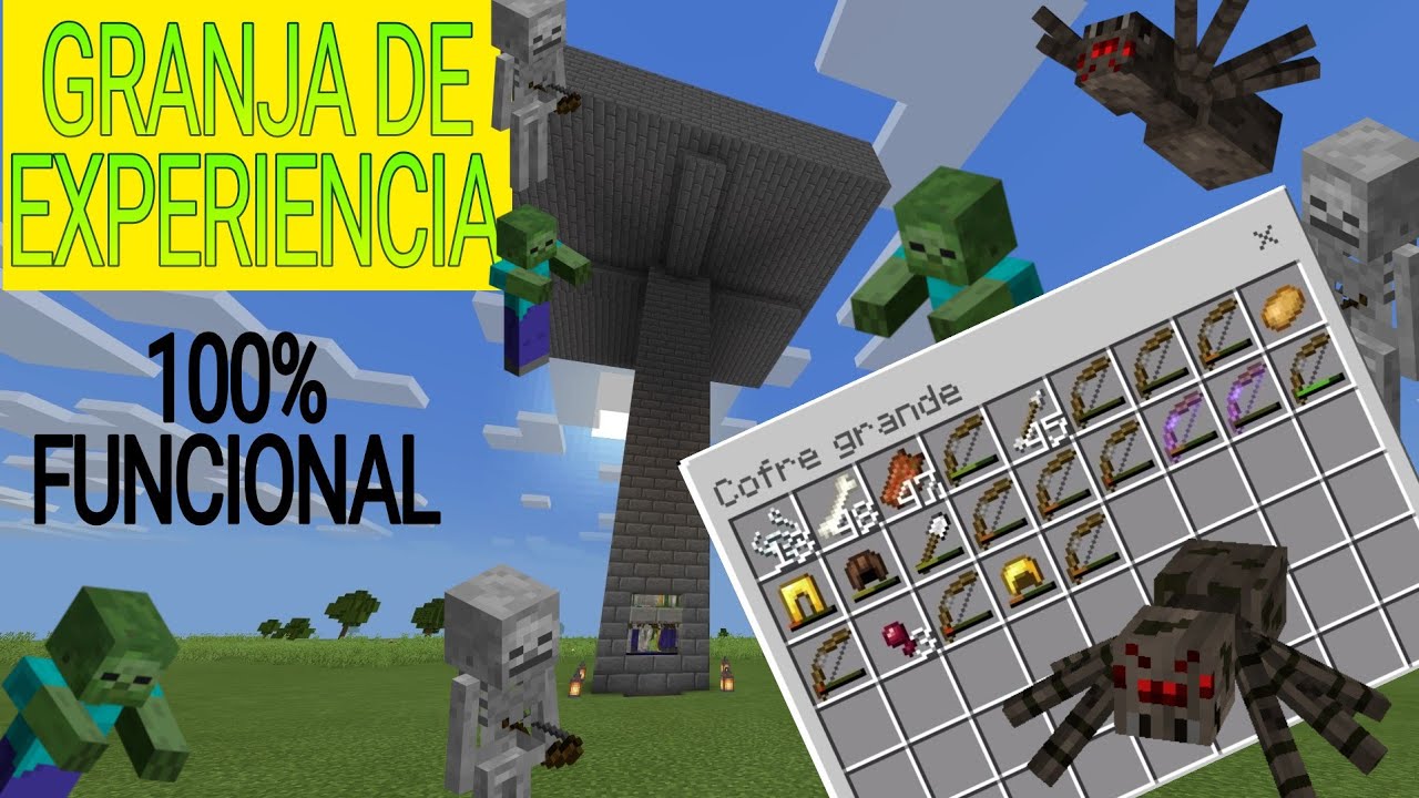 COMO HACER UNA GRANJA DE MOBS/EXPERIENCIA 100% FUNCIONAL! - Minecraft ...