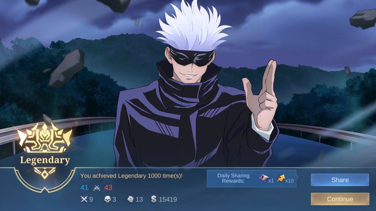 Gojo Satoru - Mobile Legends Skin - YouTube