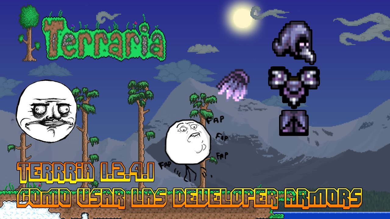 Terraria 1.2.4.1 Como usar las developer armor español 2015 - YouTube