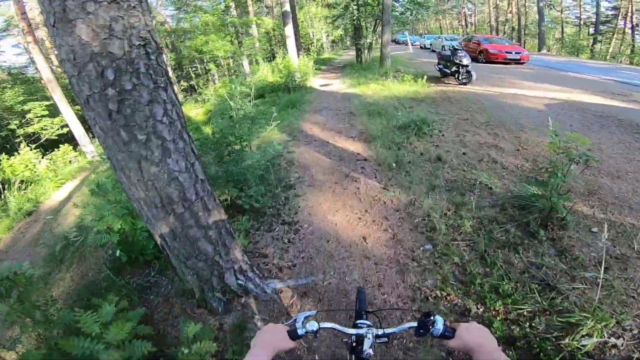 Biking Tampere 18.7.2019 #5 Pyynikki ridge small paths - YouTube