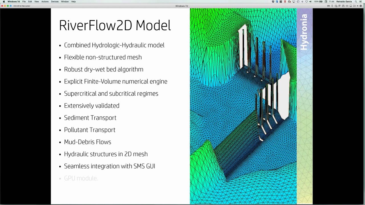 Comparing RiverFlow2D with HEC-RAS 2D (Beta) and SRH-2D - YouTube