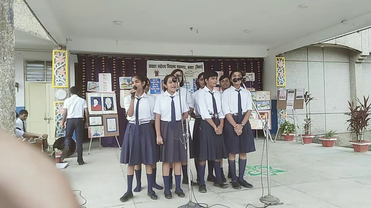 Jawahar navodaya vidyalaya Buxar में गांधी जयंती घूम धाम से मनाया गया ...