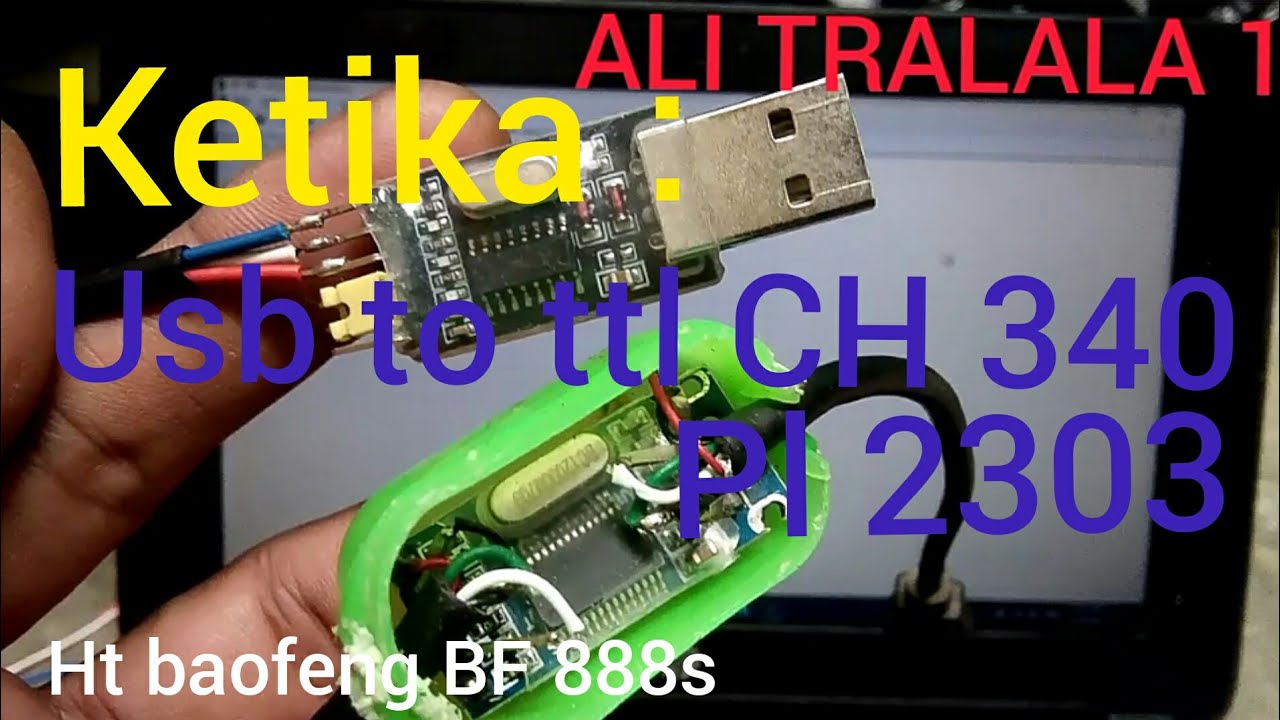 Memilih kabel data program ht baofeng bf 888s - YouTube