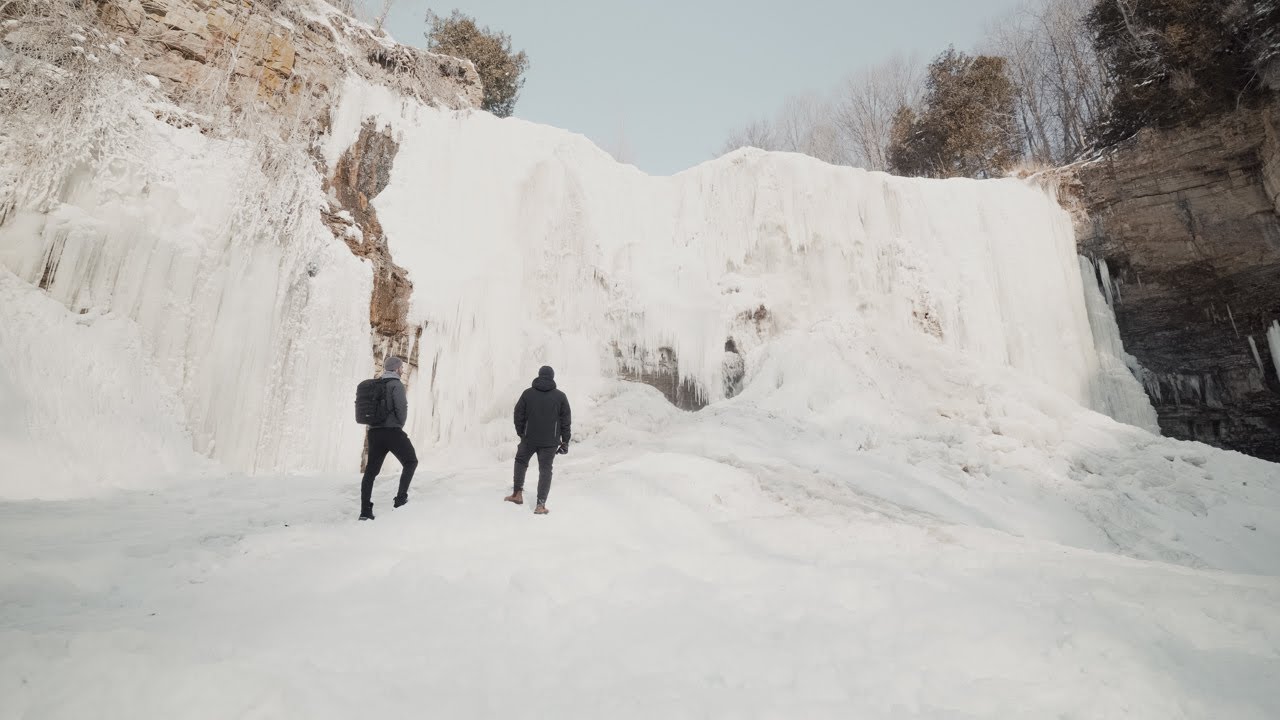 Morning Winter Hiking at Webster Fall's - YouTube
