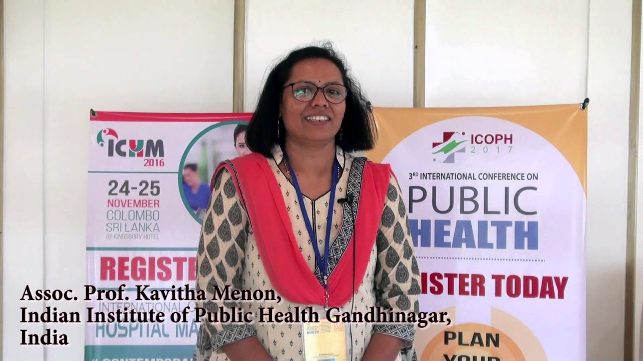 Public Health Conference Experience of Assoc. Prof. Kavitha Menon - YouTube