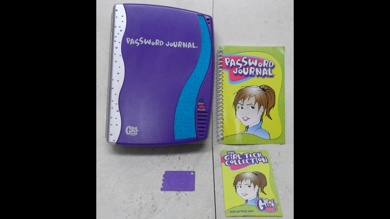 Password Journal Girl Tech Voice Activated Electronic Vintage Toy ...