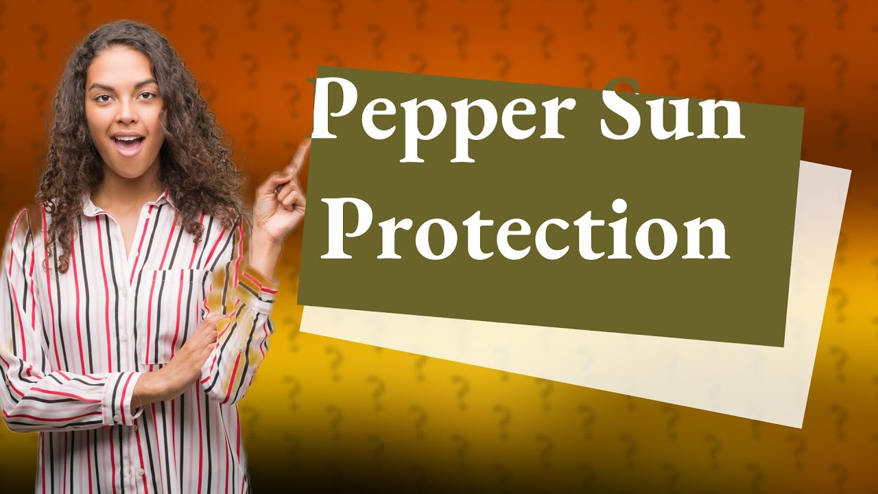 How do you protect peppers from the sun? - YouTube