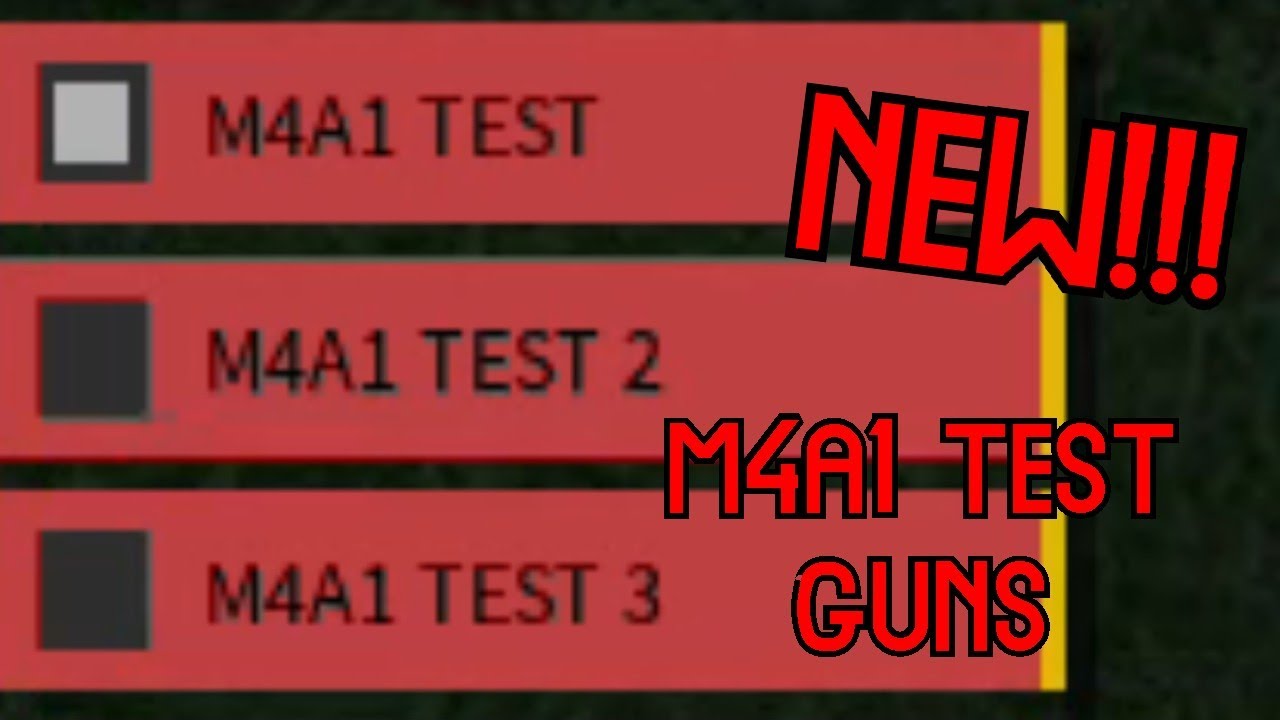 new M4A1 test guns in the test place - YouTube