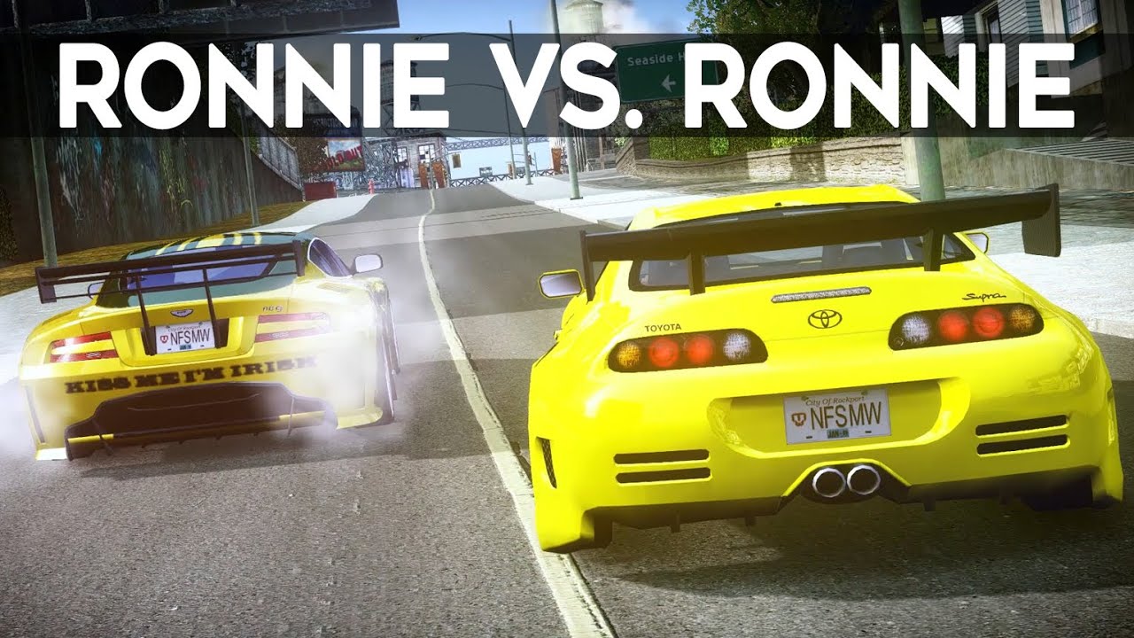 NFS Most Wanted - Toyota Supra (Ronnie) vs. Aston Martin DB9 (Ronnie ...