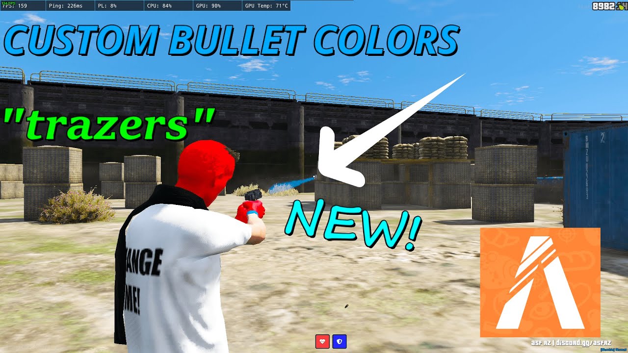 *NEW* Custom bullet colors (Tracers) for FiveM | FiveM Tutorial - YouTube