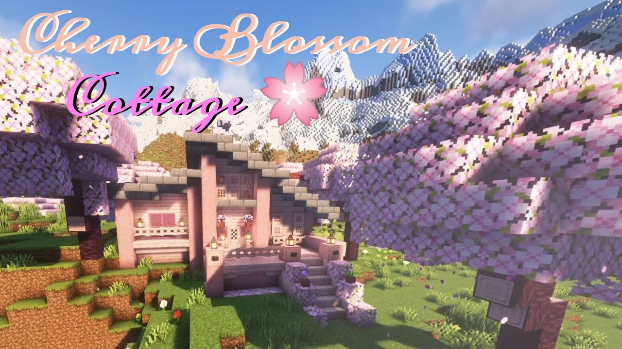 Minecraft - Cherry Blossom Cottage Showcase - YouTube