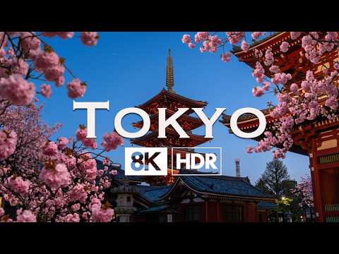 Tokyo, Japan | 8K HDR10 (Dolby Vision)  - Sakura, Temples and Neon Nights