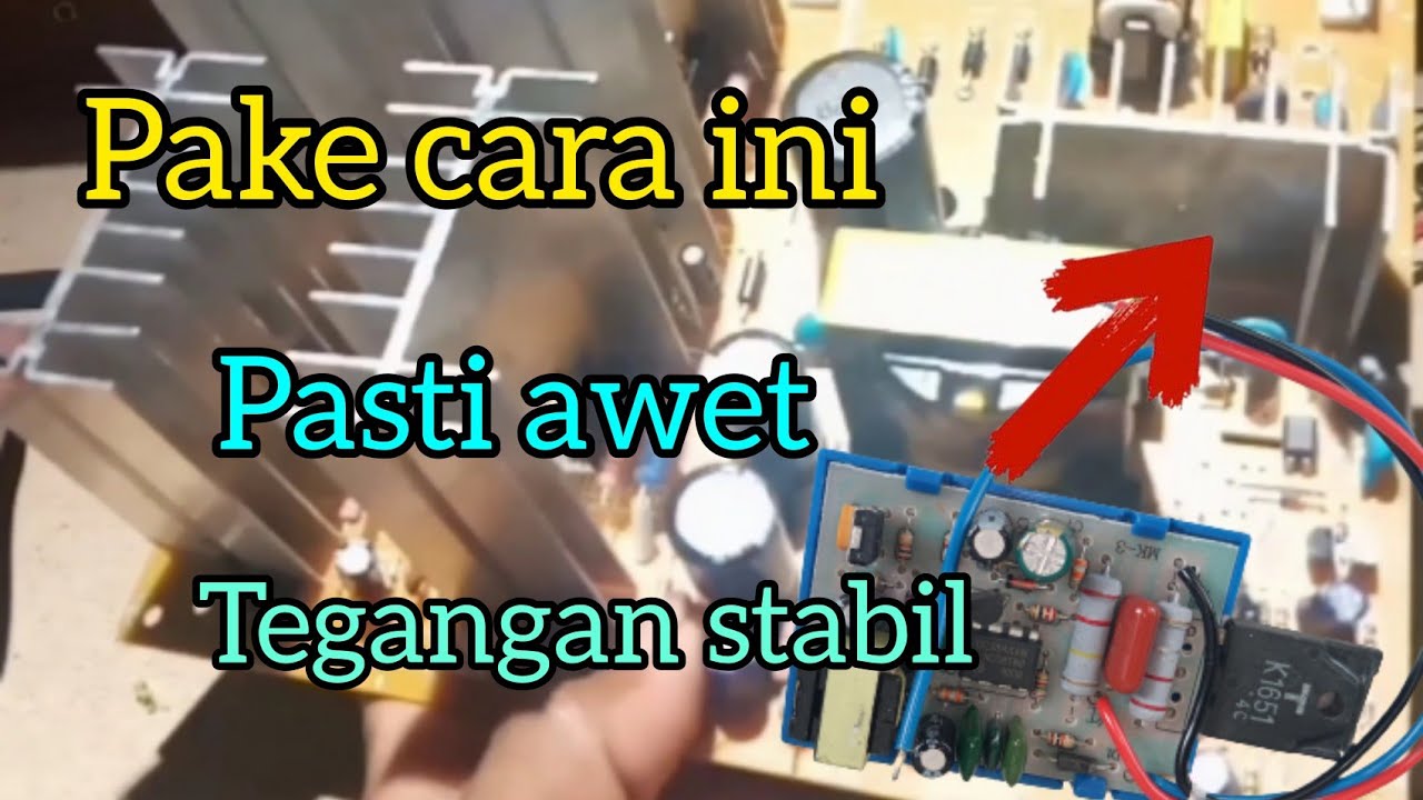 cara pasang gacun 3kabel di psu speaker aktif polytron - YouTube