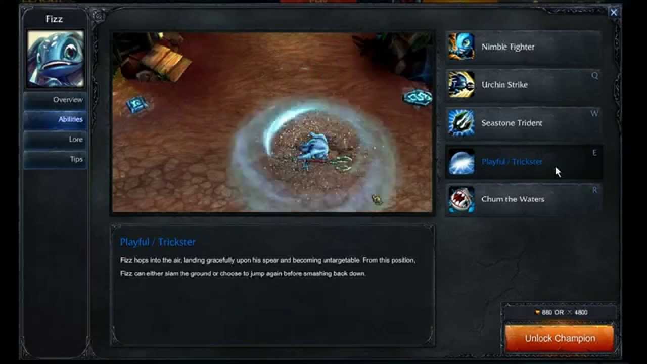 Fizz abilities - League of Legends - YouTube