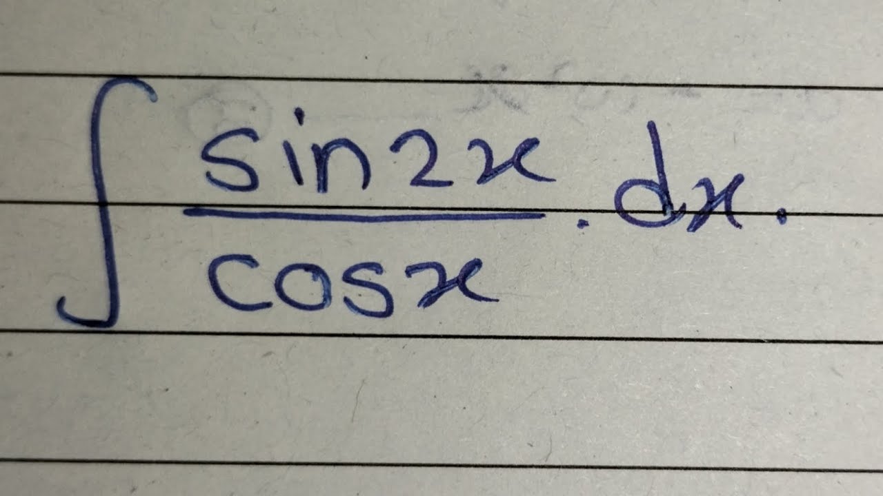 Integral Of Sin 2x cos x trigonometric Identity sep 2021 HSC Board