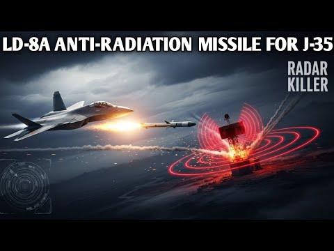 LD-8A Anti-Radiation Missile + J-35 Stealth Fighter | China’s Next-Gen ...