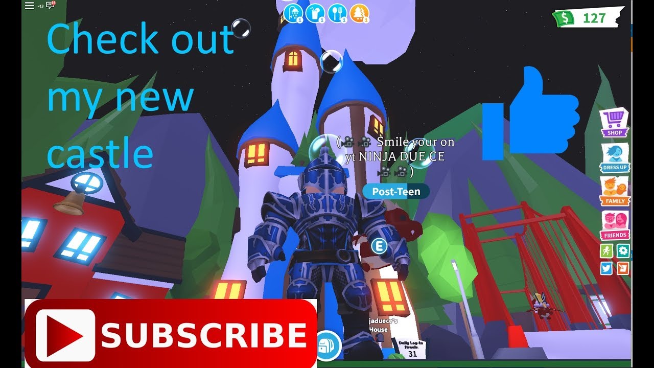 adopt me castle tour - YouTube