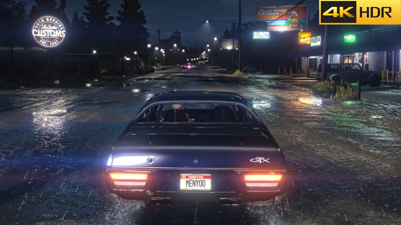 GTA5 Realistic Graphics - Police Chase Action Gameplay With Ray Tracing ...