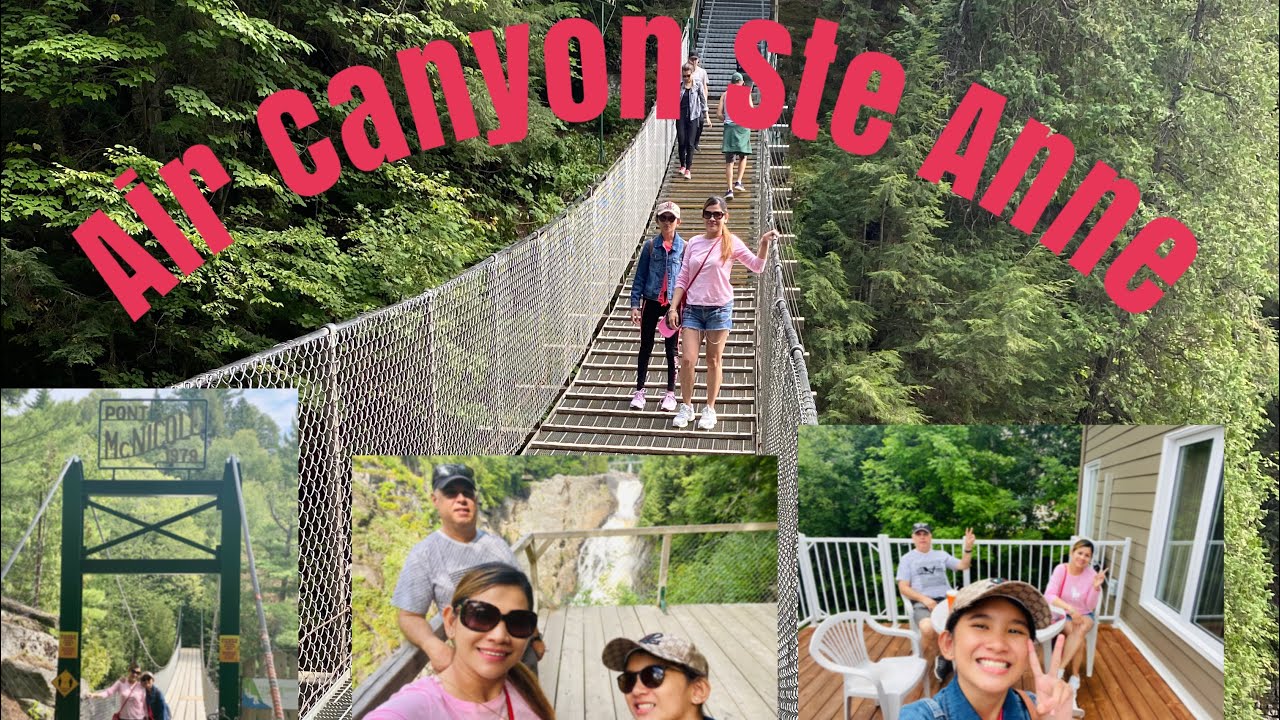 AIR CANYON STE ANNE / STE. ANNE QUEBEC CITY CANADA /HIKING & SWIMMING ...
