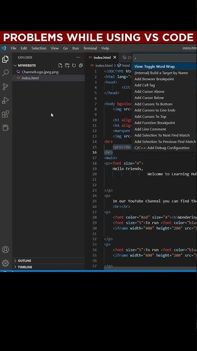 VISUAL STUDIO CODE PROBLEM SOLVED 👍🏻👍🏻👍🏻 #shorts #coding #vscode #html - YouTube