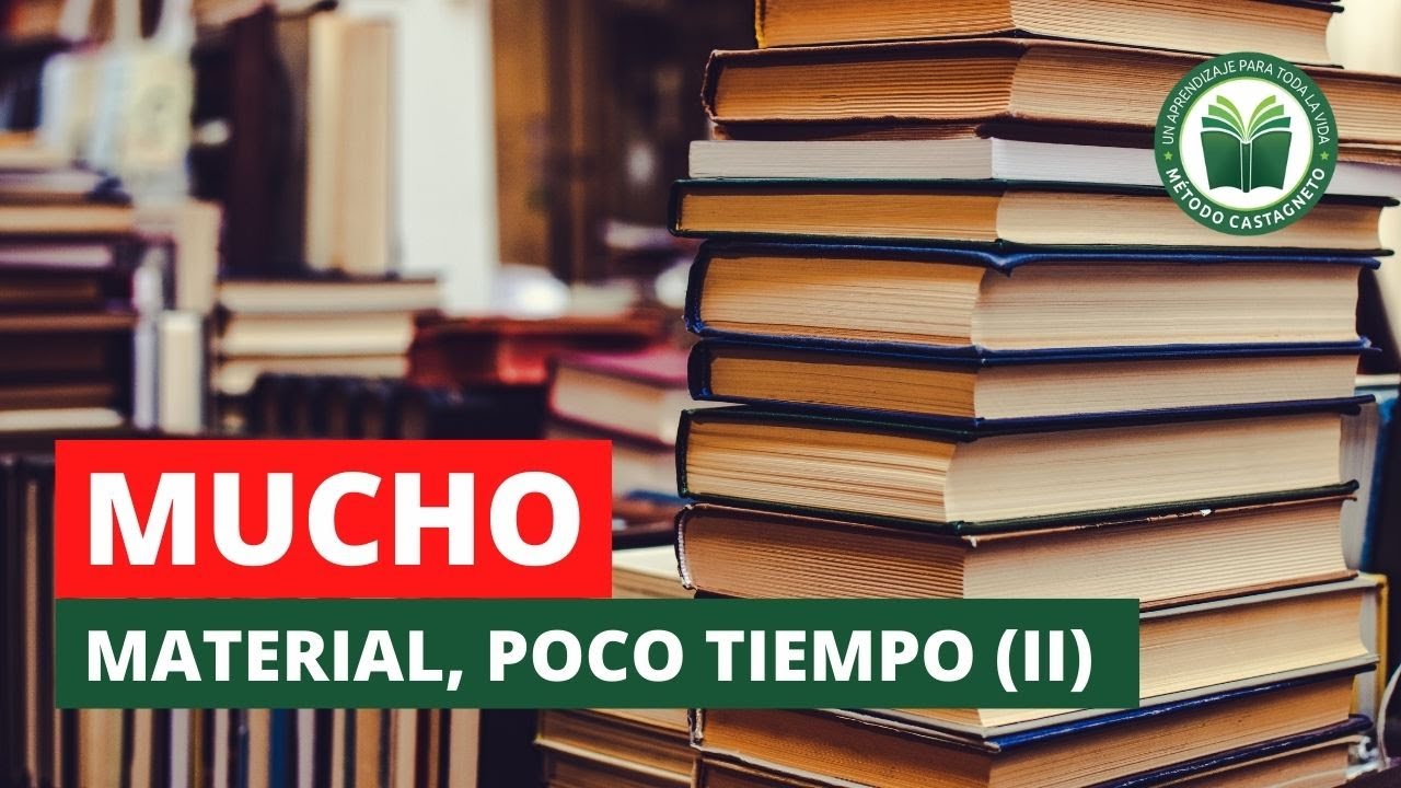 Como estudiar MUCHO CONTENIDO (II) - YouTube