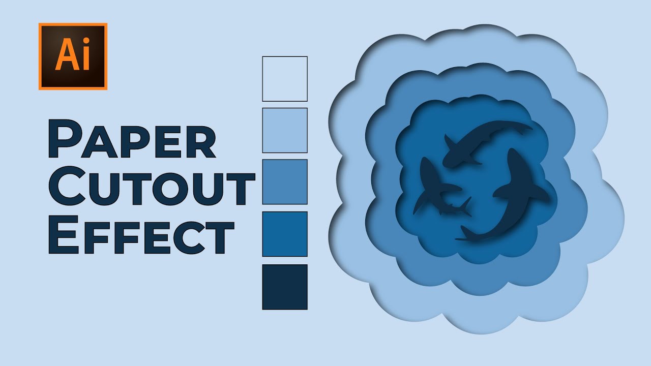 Illustrator tutorial - Paper Cutout Effect - YouTube