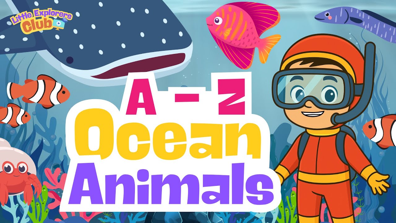 A to Z Sea Animals for Kids 🌊 | Learn Ocean Animals Alphabet | Fun ...