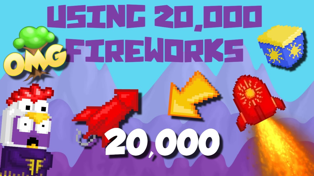 LOOK WHAT I GOT FROM USING 20,000 FIREWORKS!! | Growtopia - YouTube