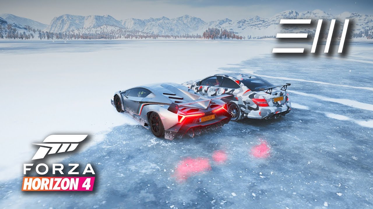 Forza Horizon 4 - "Riced Out" C63 AMG vs Lamborghini Veneno | Rice vs ...