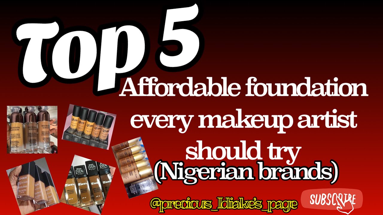 Top 5 Nigerian foundations that are very affordable and effective😳 A ...