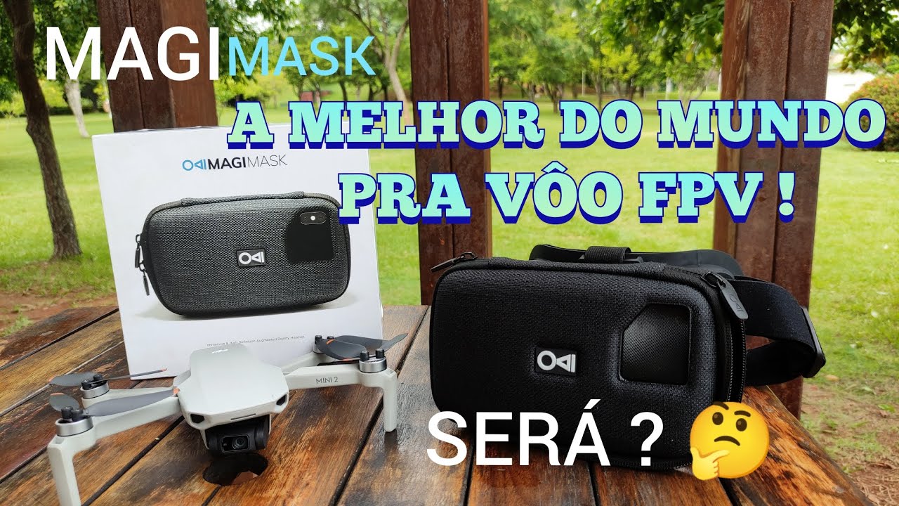 (MAGIMASK) COMPREI a MELHOR MÁSCARA FPV PRA DRONES DO MUNDO! VOEI com ...