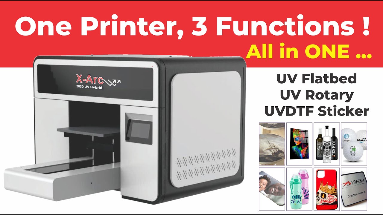 Best UV Printer 2025. Xarc Hybrid. UV-DTF, UV Flatbed, UV Rotary all in ...