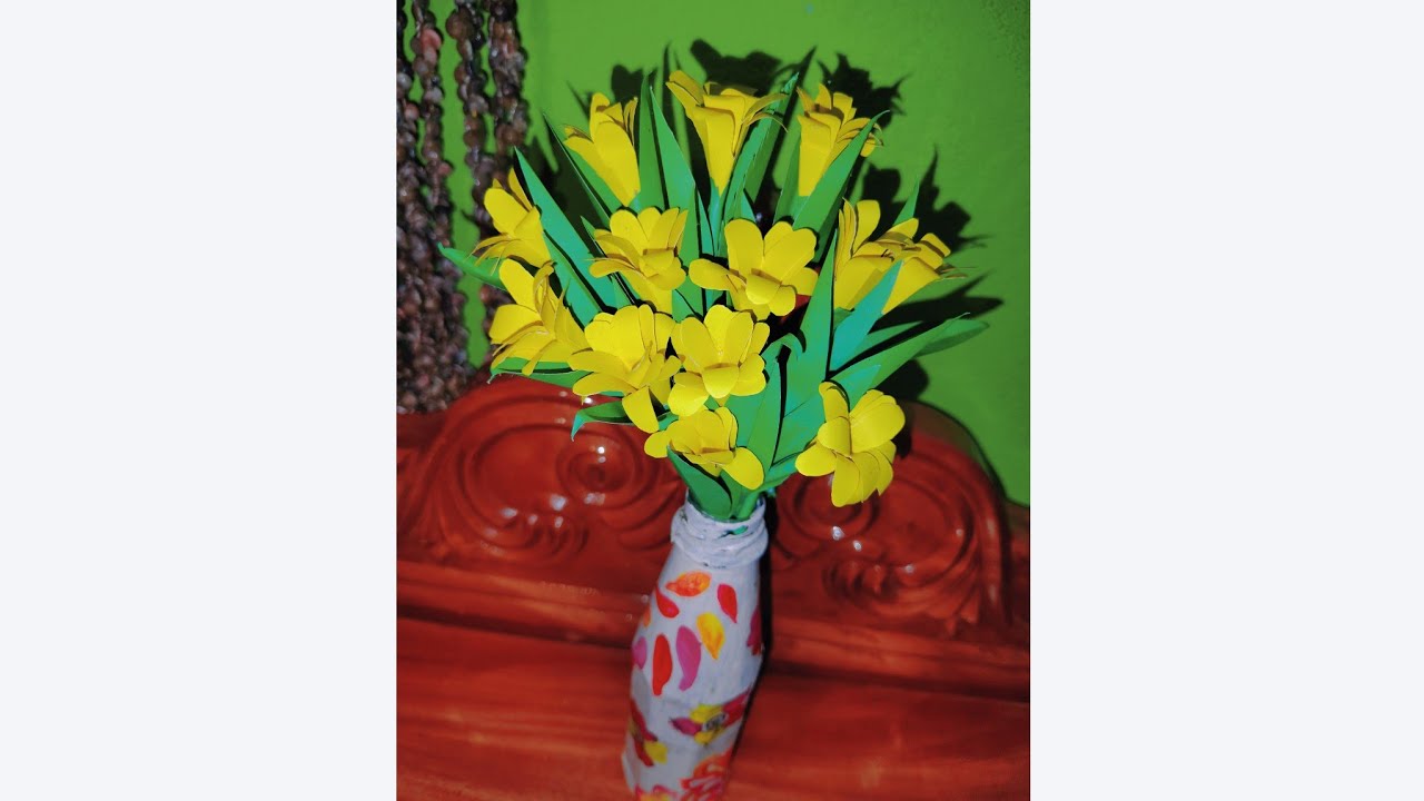Paper Flower | Beautiful Paper Flower Making | paper Flowers Most Views ...