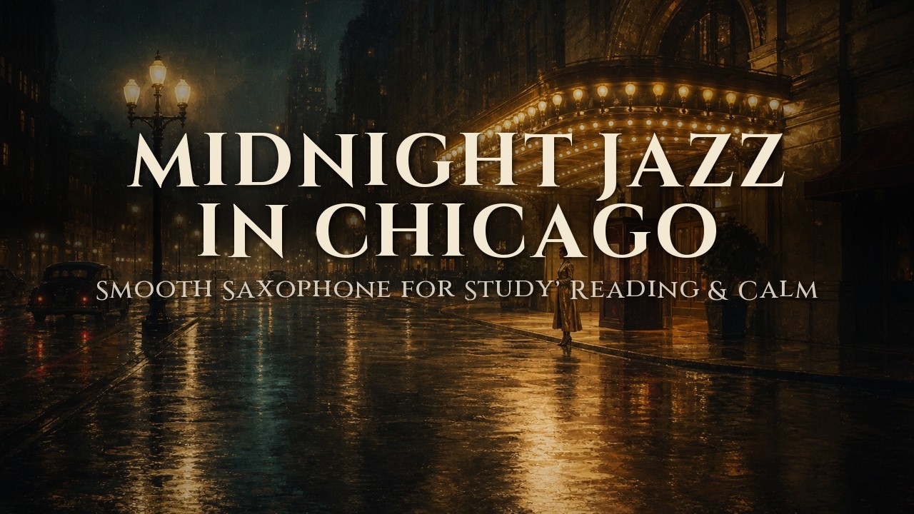 Midnight Jazz in Chicago | Smooth Saxophone for Study, Reading & Calm ...