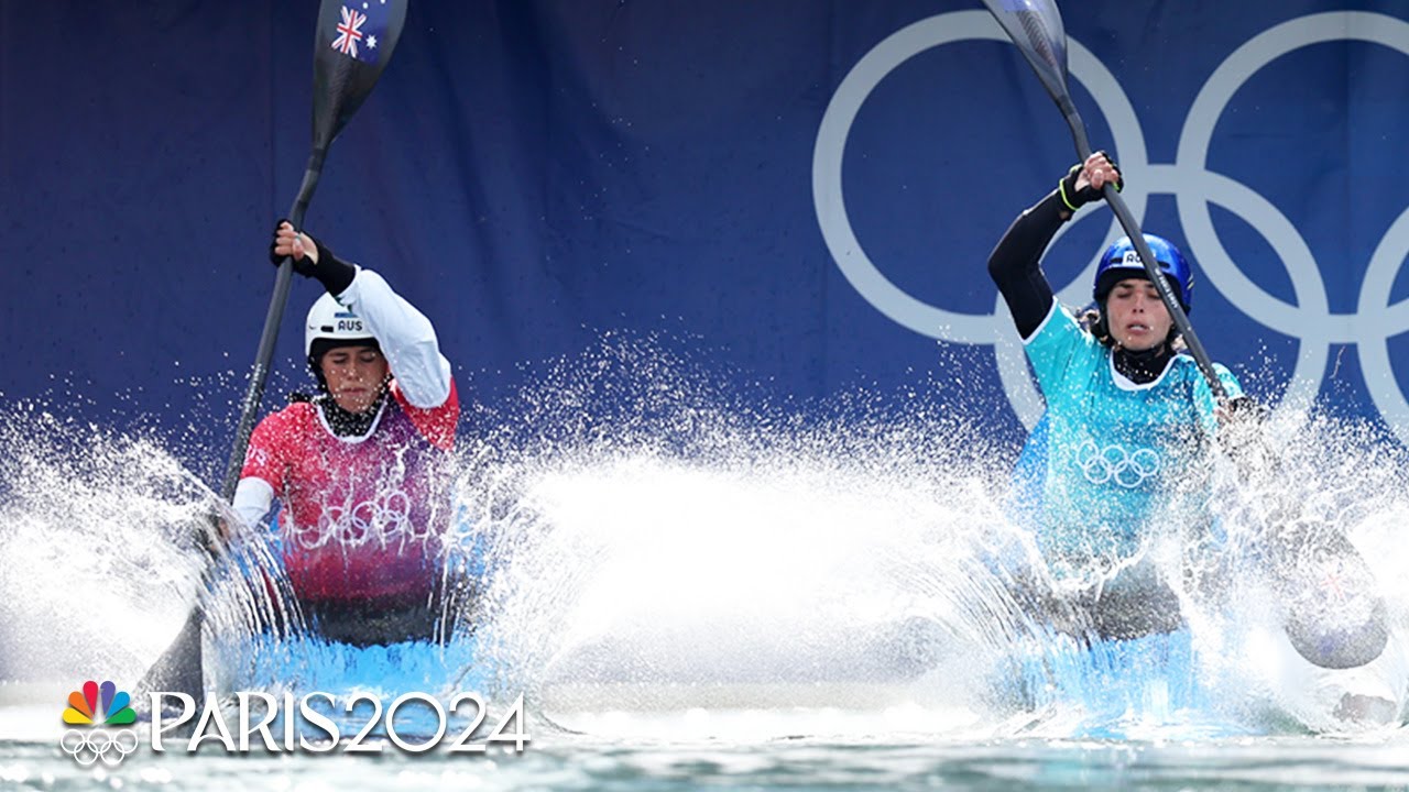 SISTER DUEL: Noemie Fox powers past Jessica Fox in kayak cross | Paris ...