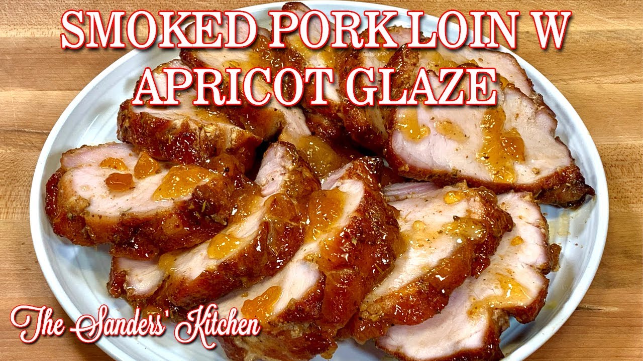 SMOKED PORK LOIN W APRICOT GLAZE - YouTube