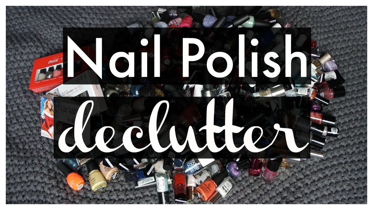Nail polish declutter - YouTube