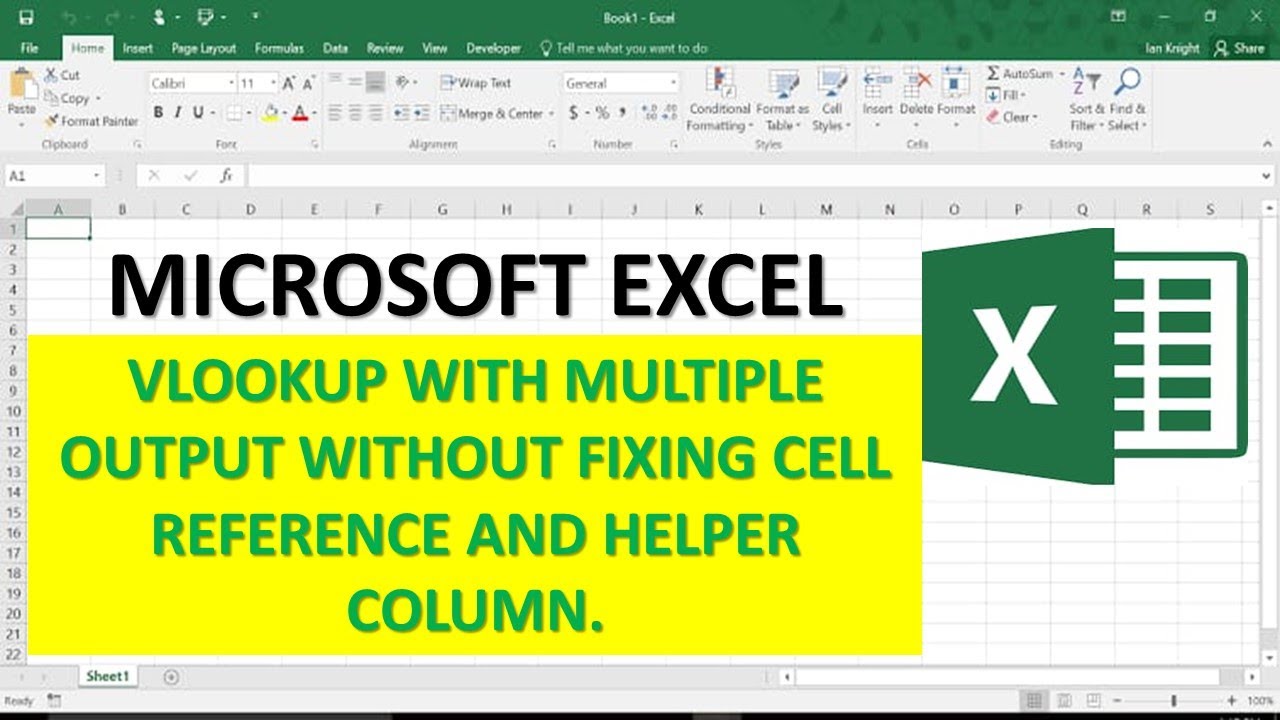 VLOOKUP WITH MULTIPLE OUTPUT WITHOUT FIXING CELL REFERENCE AND HELPER VLOOKUP WITH MULTIPLE OUTPUT WITHOUT FIXING CELL REFERENCE AND HELPER