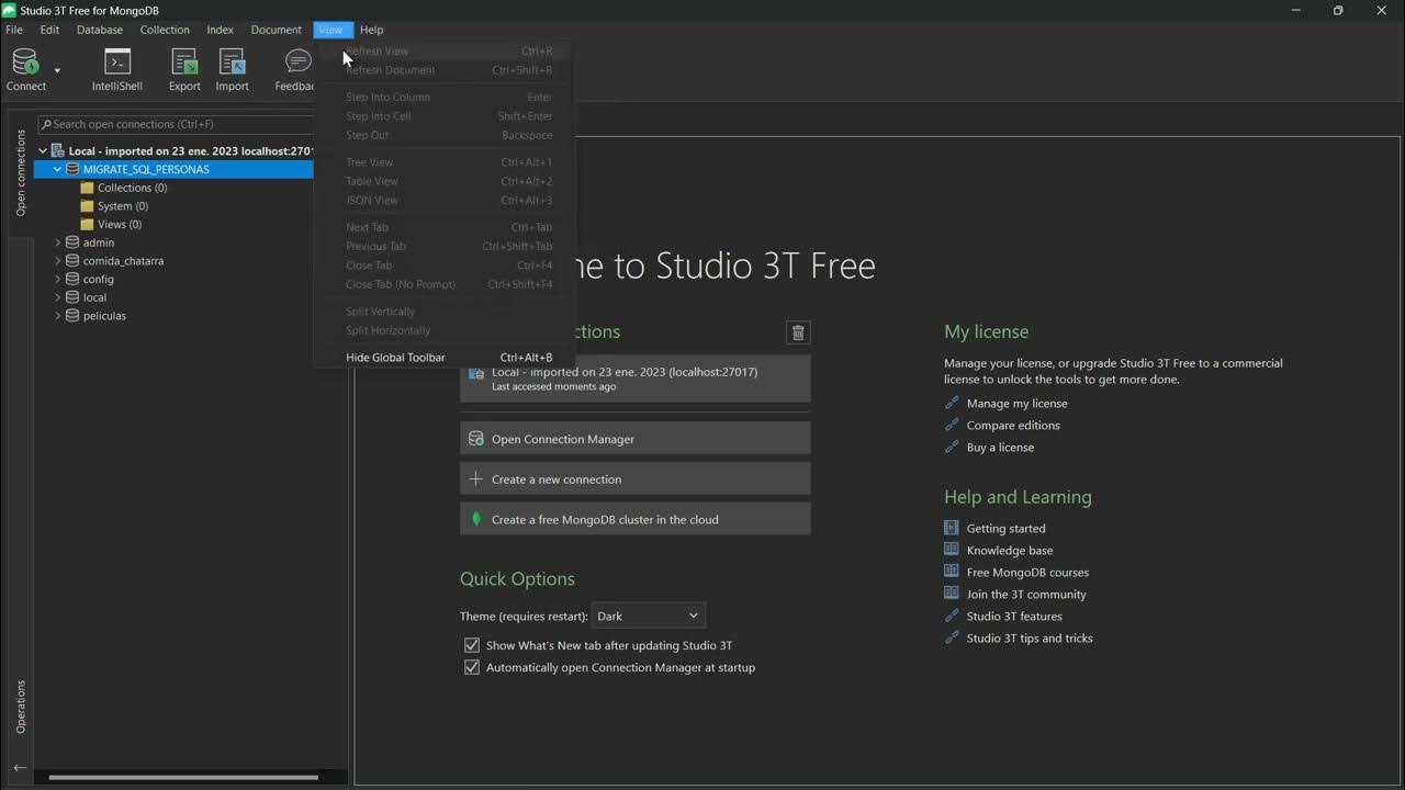 MIGRACION DE SQL A MONGO DB - YouTube