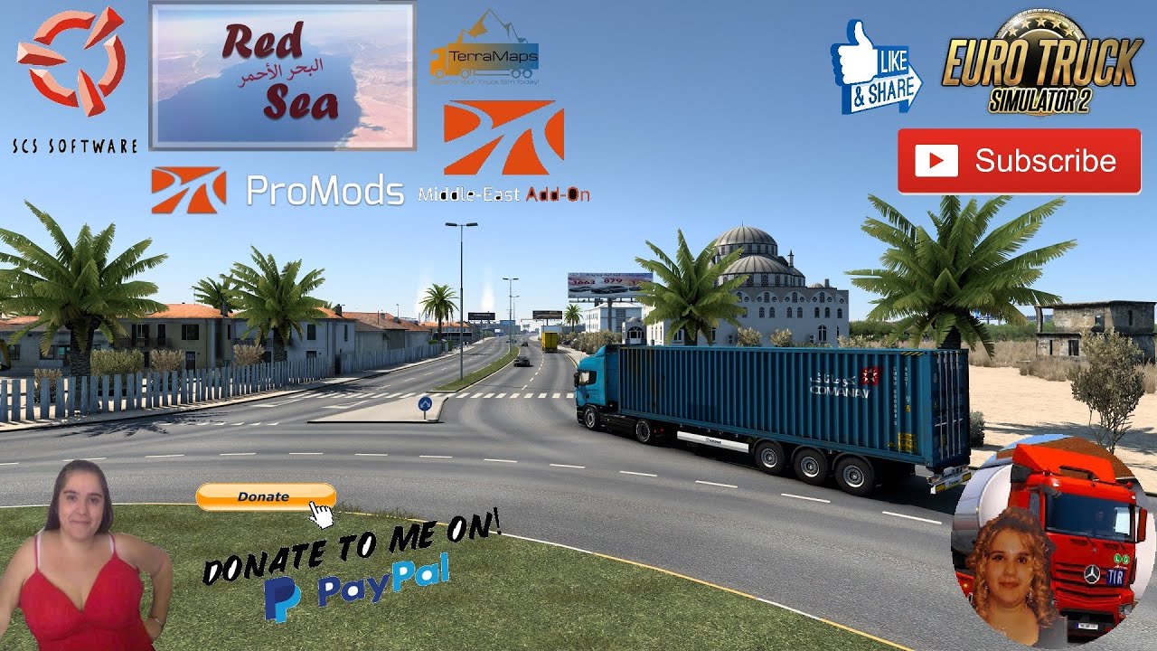Euro Truck Simulator 2 (1.43) Red Sea Map v1.4 by TerraMaps [1.43] New ...