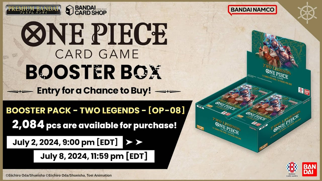 Premium Bandai One Piece Booster Box - Entry For A Chance To Buy - YouTube