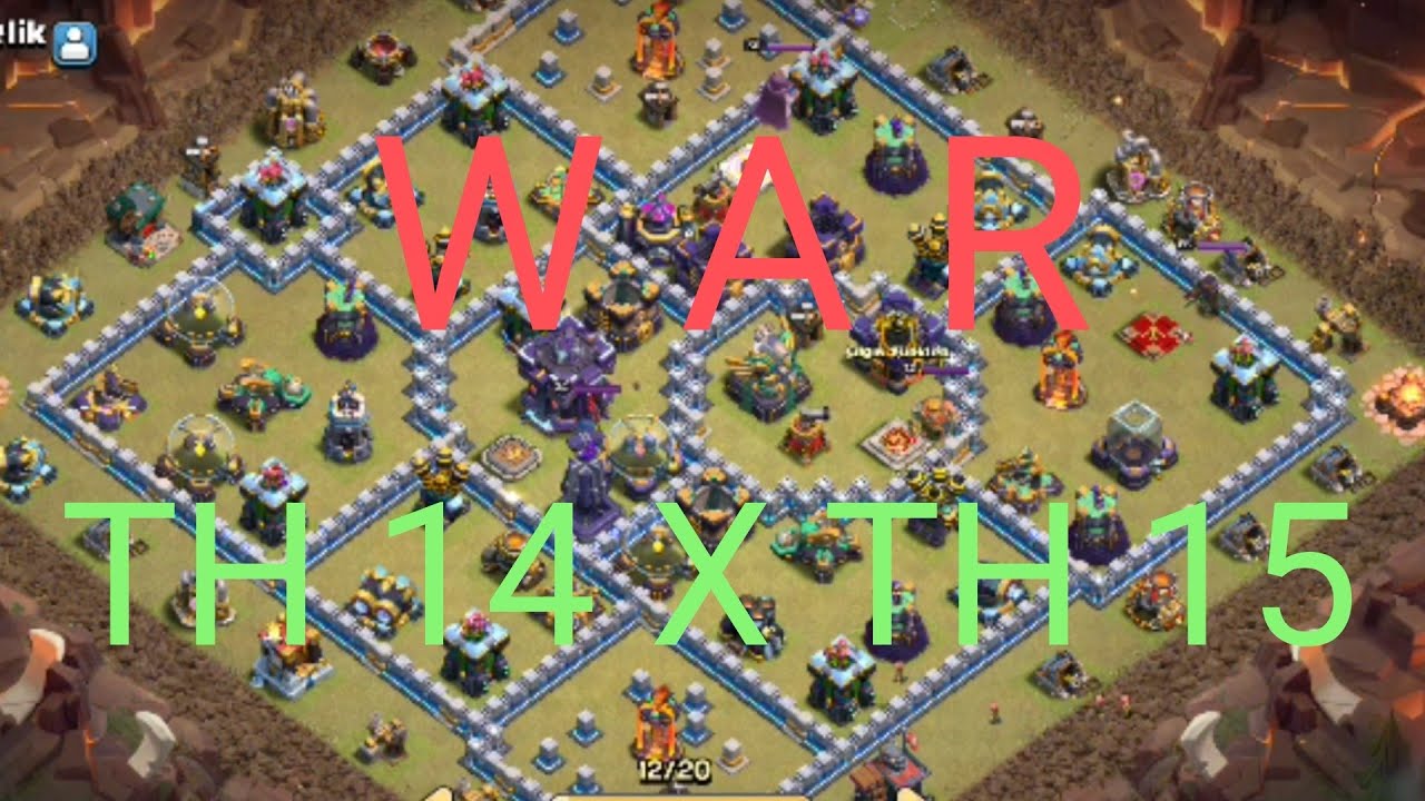 War TH 14 Serang TH 15 dgn Combination Troops - YouTube