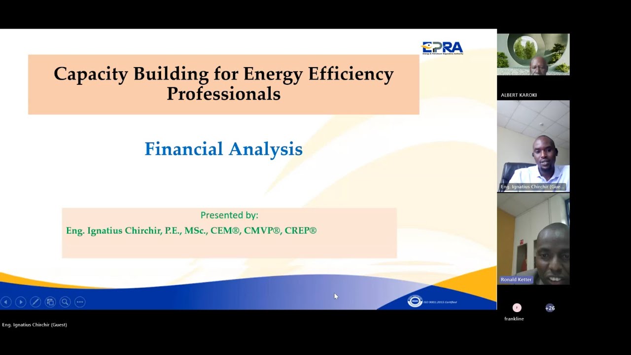 Financial Analysis- Capacity Building Workshop For Energy Efficiency ...