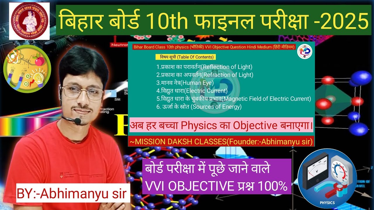 Class 10 Science Vvi Objective Question 2025 l Class 10th Science Objective Question 2025 - YouTube